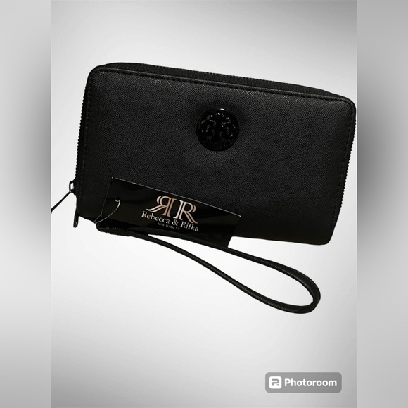 rebecca & rifka | Bags | Rebecca Rifka Vegan Saffiano Zip Around Wallet ...